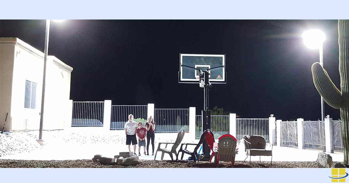 Dark Sky Lights-Basketball Court LED Dark sky Lighting in Arizona