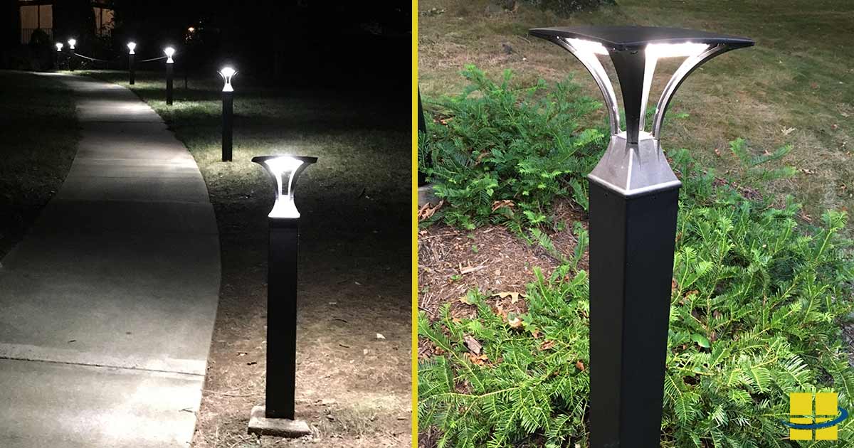 ATRI: Open-Top, Sleek Walkway Modern Bollard Lights