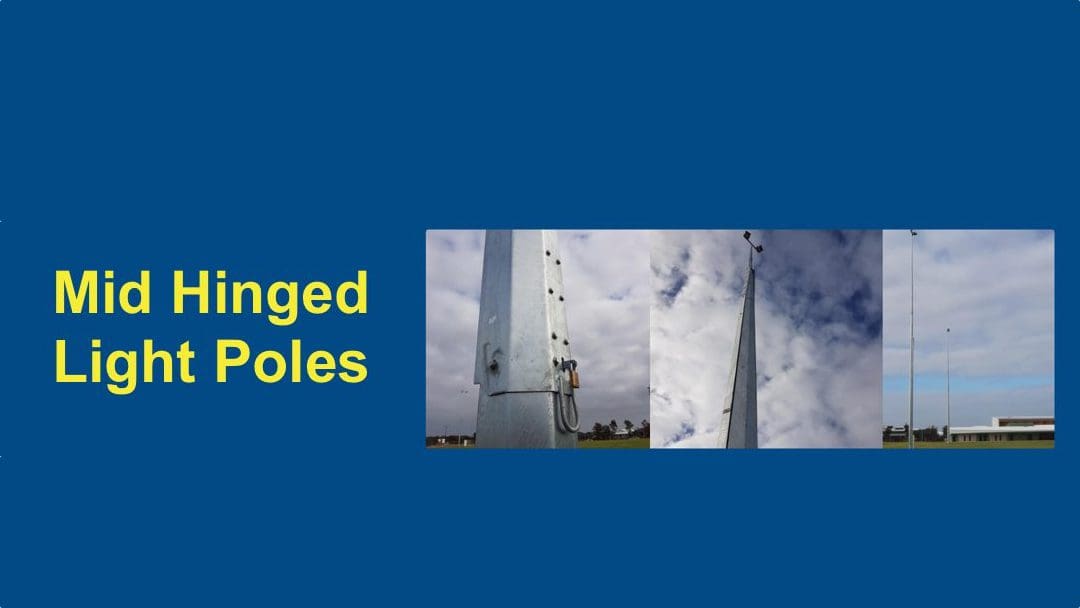 Mid Hinged Light Pole - LED Pole Lighting | Access Fixtures